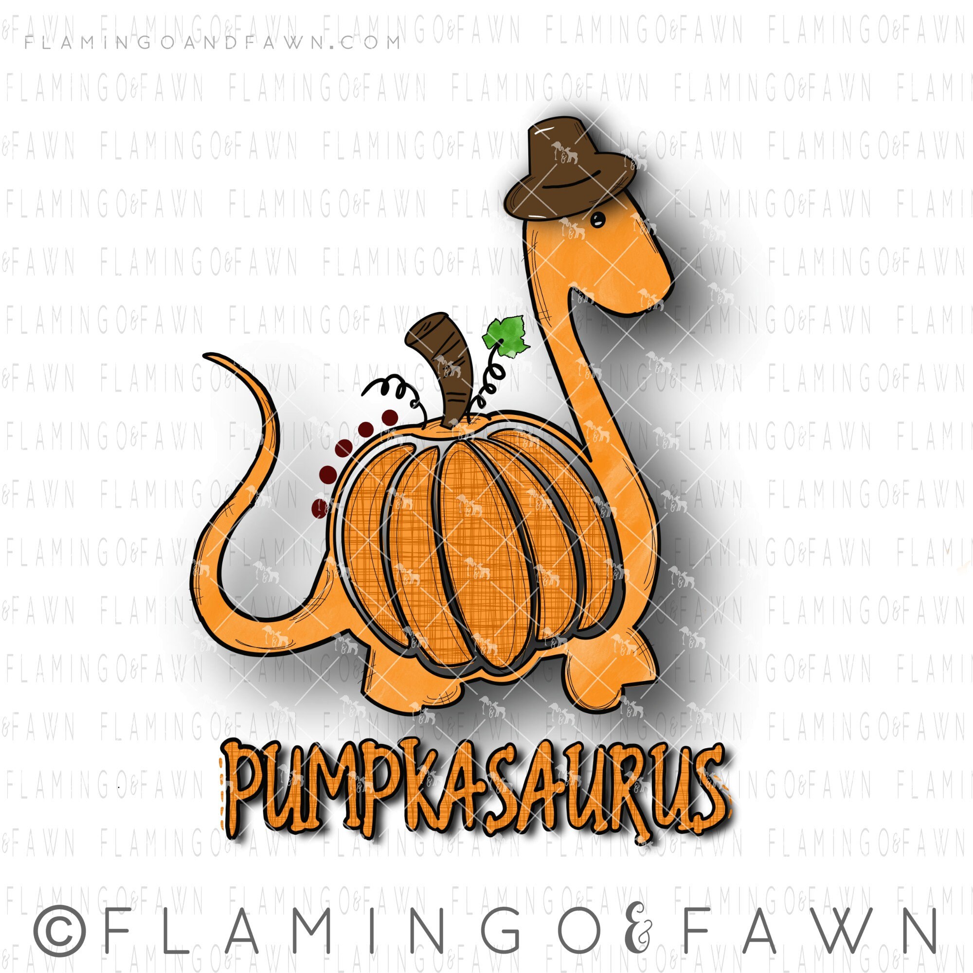 Pumpkin fall dinosaur sublimation design downloads | Etsy