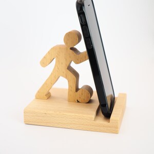 Personalised Football Player Phone Stand, iPhone Holder for Best Friend ...