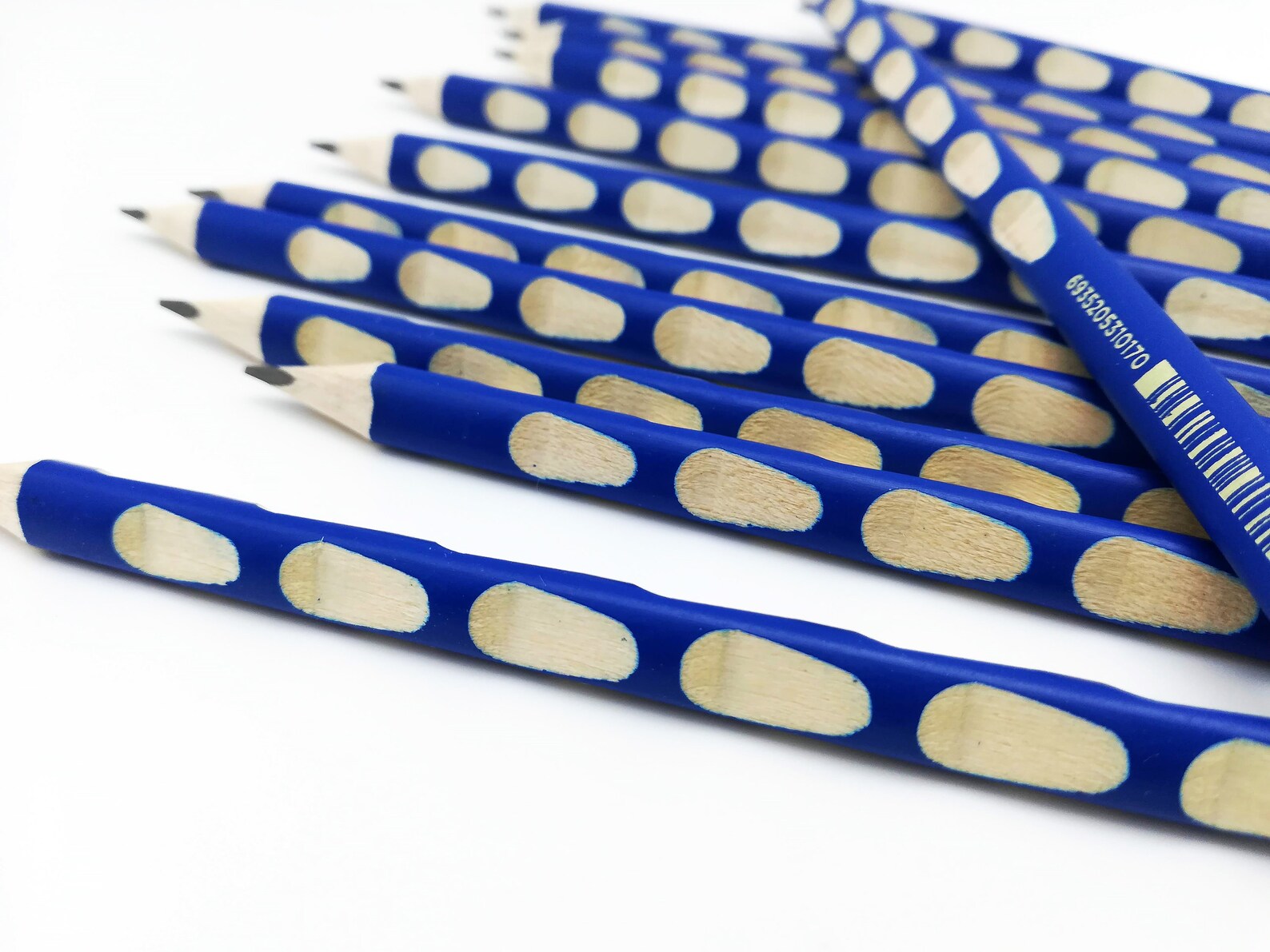 HB Triangle Pencils With Pencil Grips Help Children Writing - Etsy
