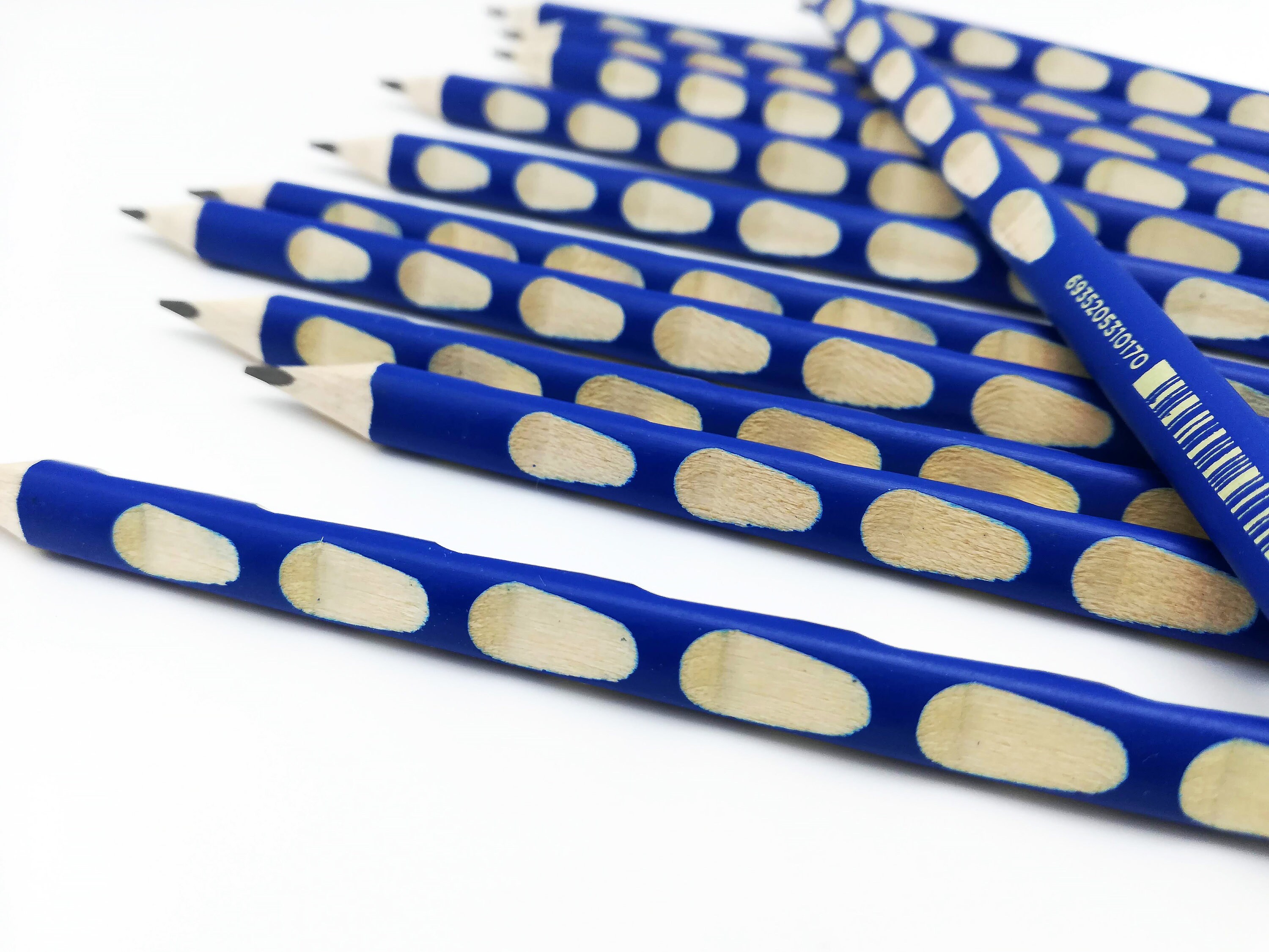 HB Triangle Pencils With Pencil Grips Help Children Writing - Etsy