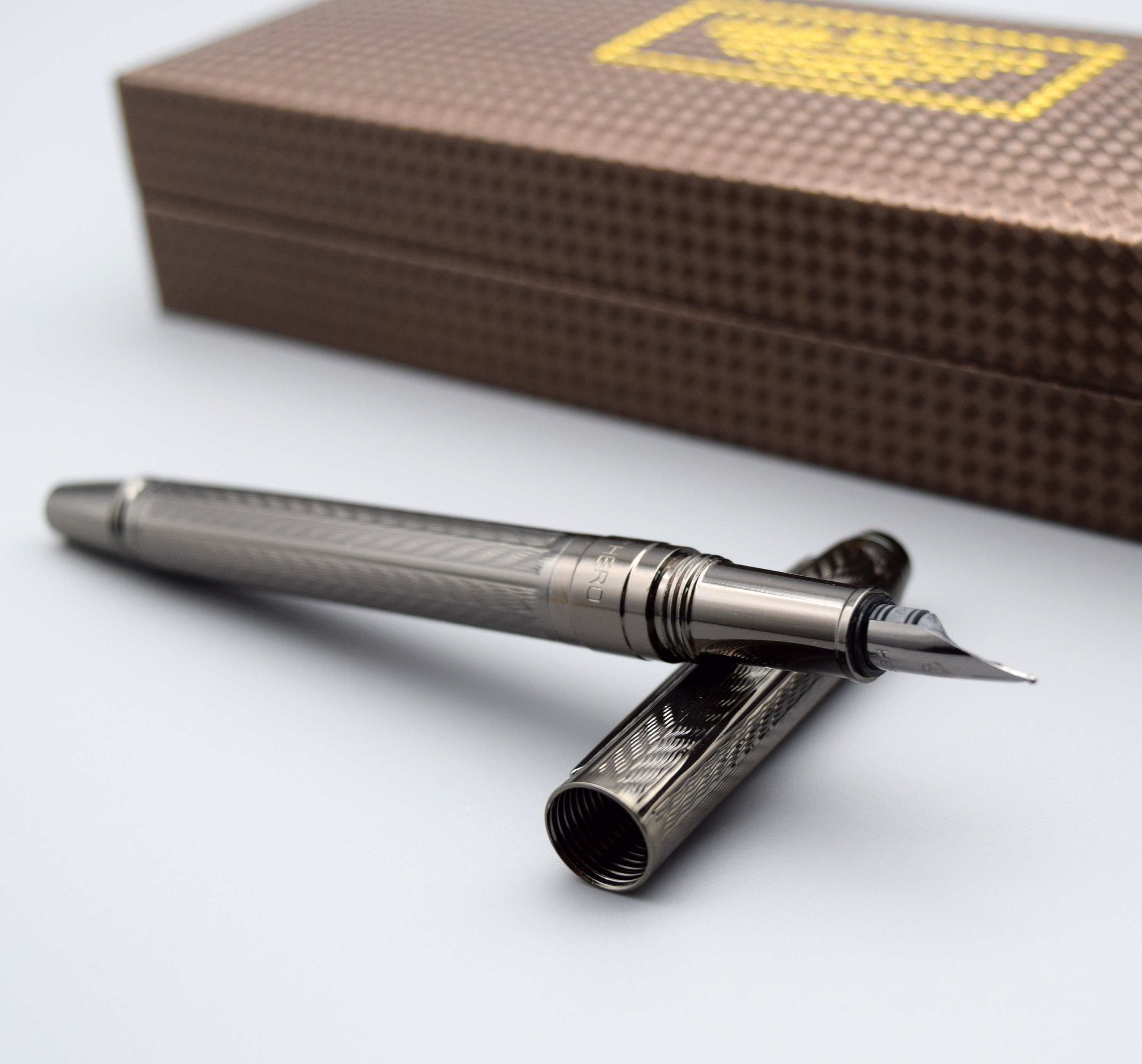 Hero Mercury Fountain Pen for Men Steampunk Pen W Fine Nib & | Etsy