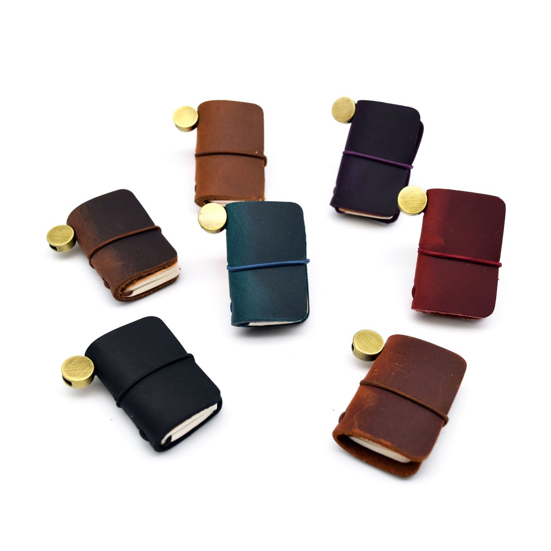 Leather Mini Notebook: Tiny Travelers Journal, Password Book - Etsy