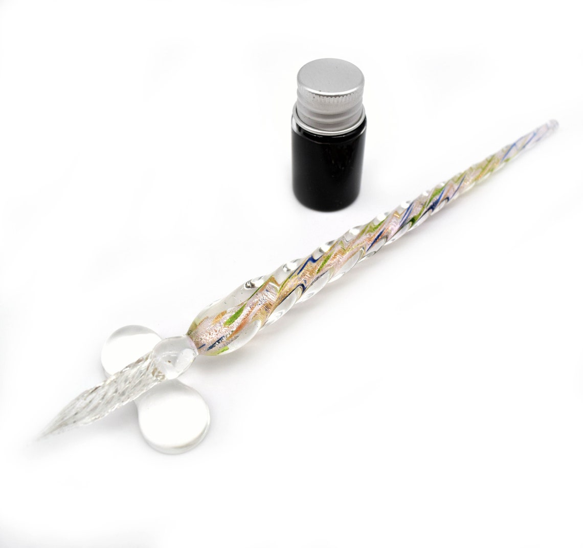 Sparkle Glass Dip Pen Calligraphy Pen Gift Set - Etsy