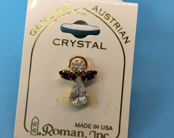Crystal Angel Pin - Etsy