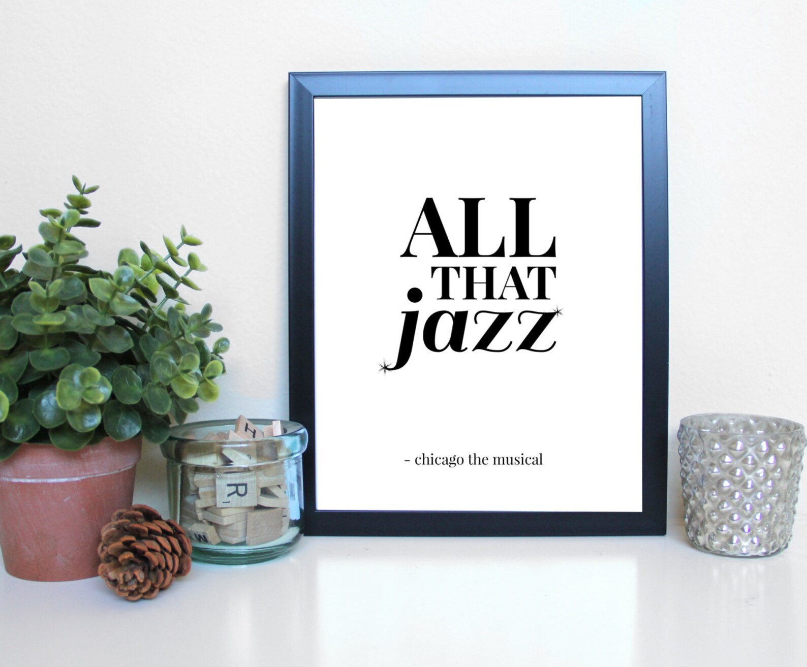 Chicago: All That Jazz, Musical Theatre, Broadway, Typography Printable ...