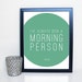 Shrek: Morning Person, Broadway, Musical Theatre, Typography Printable ...