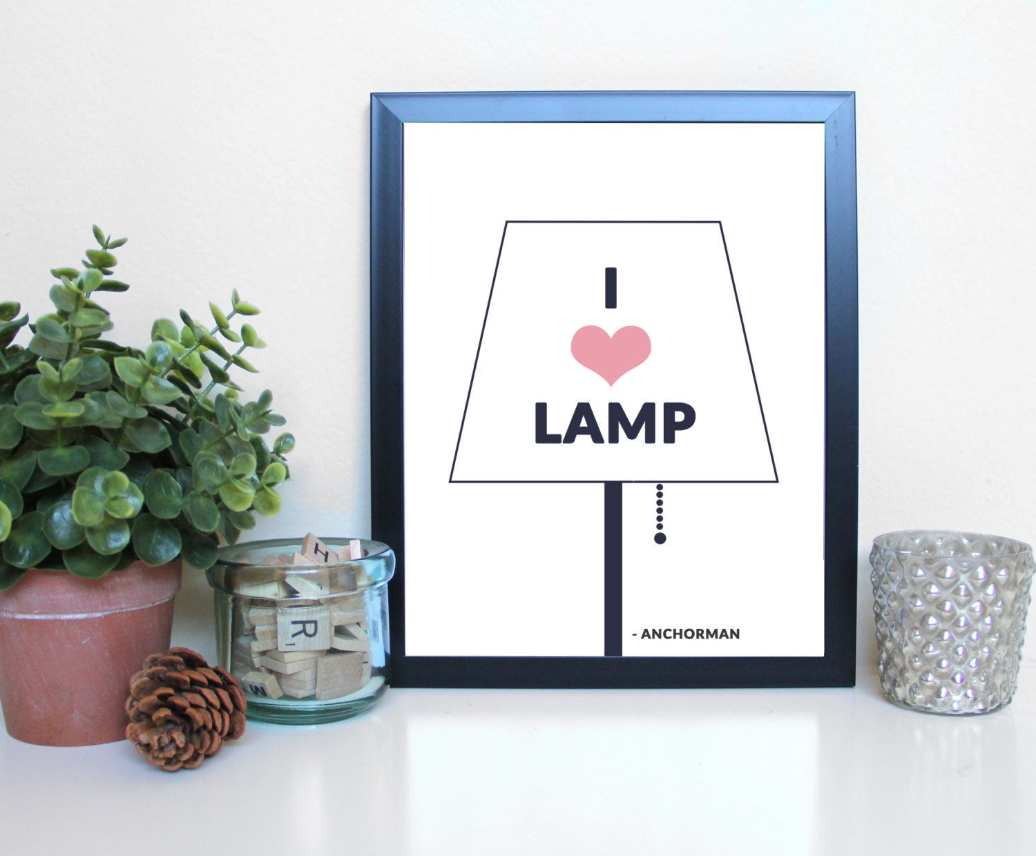 Anchorman: I Love Lamp, Film, Movies, Typography Printable, Instant ...