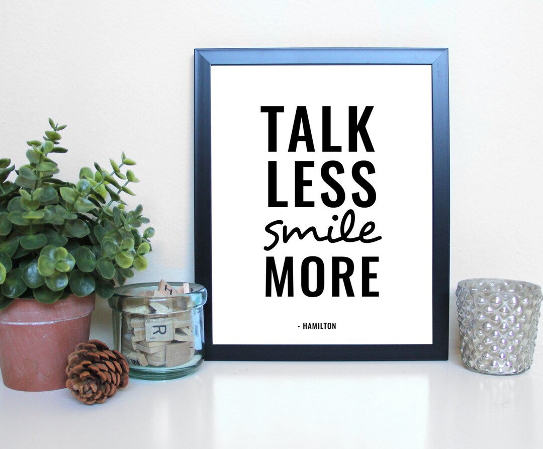 Hamilton: Talk Less Smile More, Musical Theatre, Broadway, Typography ...