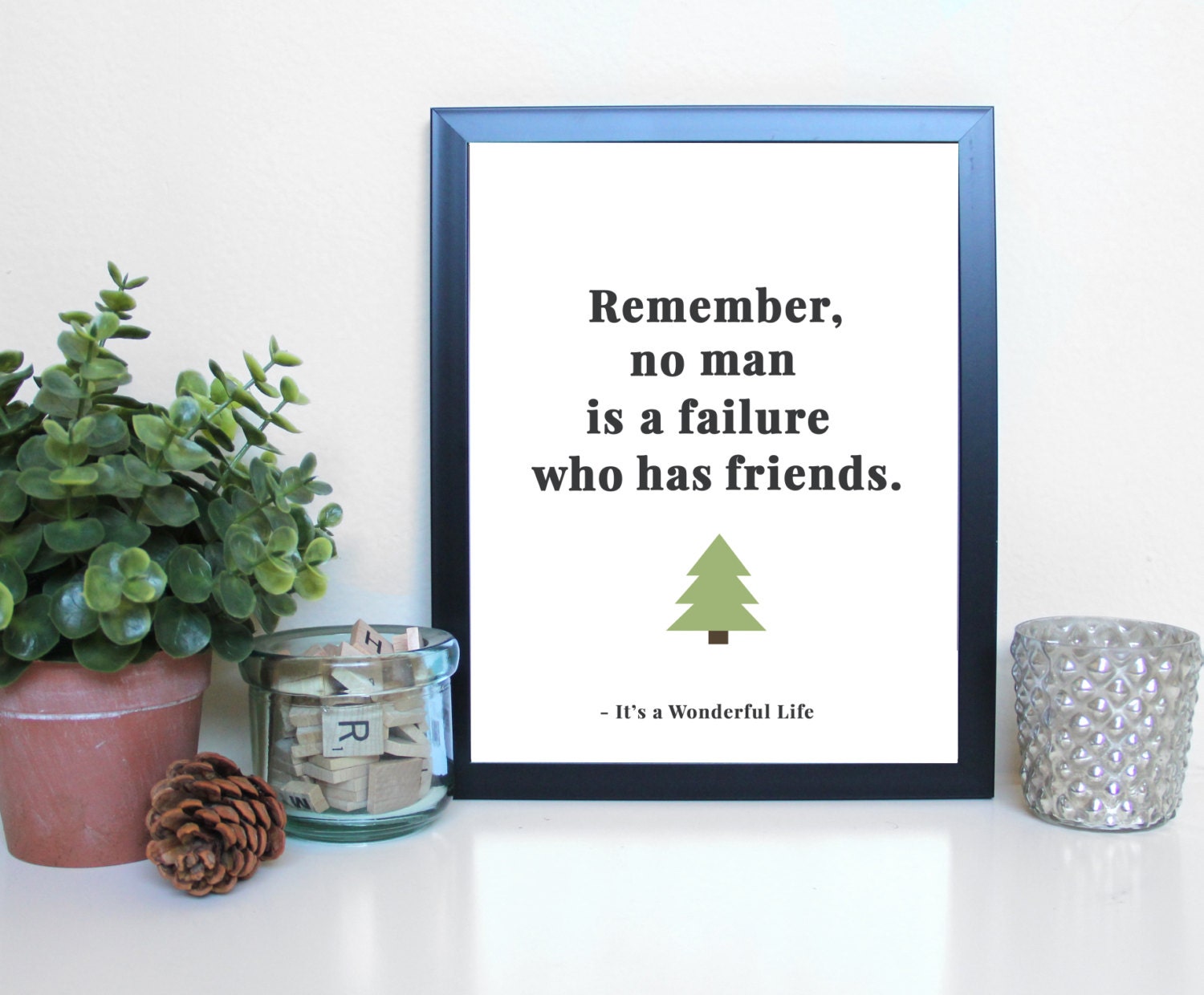 It's a Wonderful Life: No Man is a Failure, Film, Movies, Typography ...
