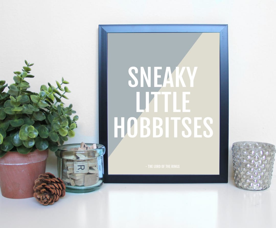 Lord of the Rings: Sneaky Little Hobbitses, Film, Movies, Typography ...