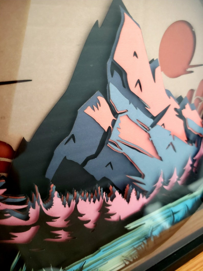 Diorama Shadow Box - Mountains - Etsy