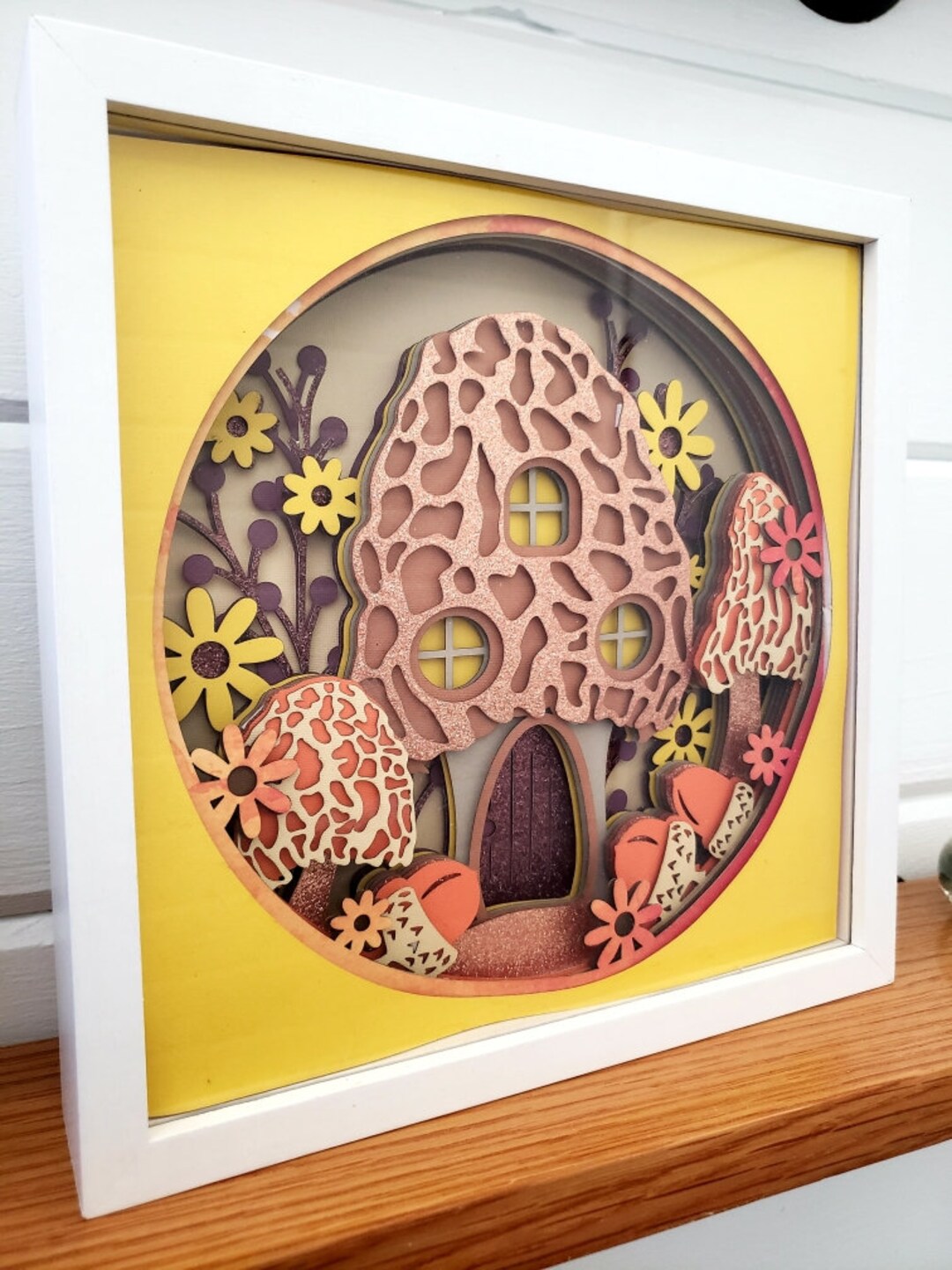 Diorama Shadow Box - Morel Mushroom House - Etsy