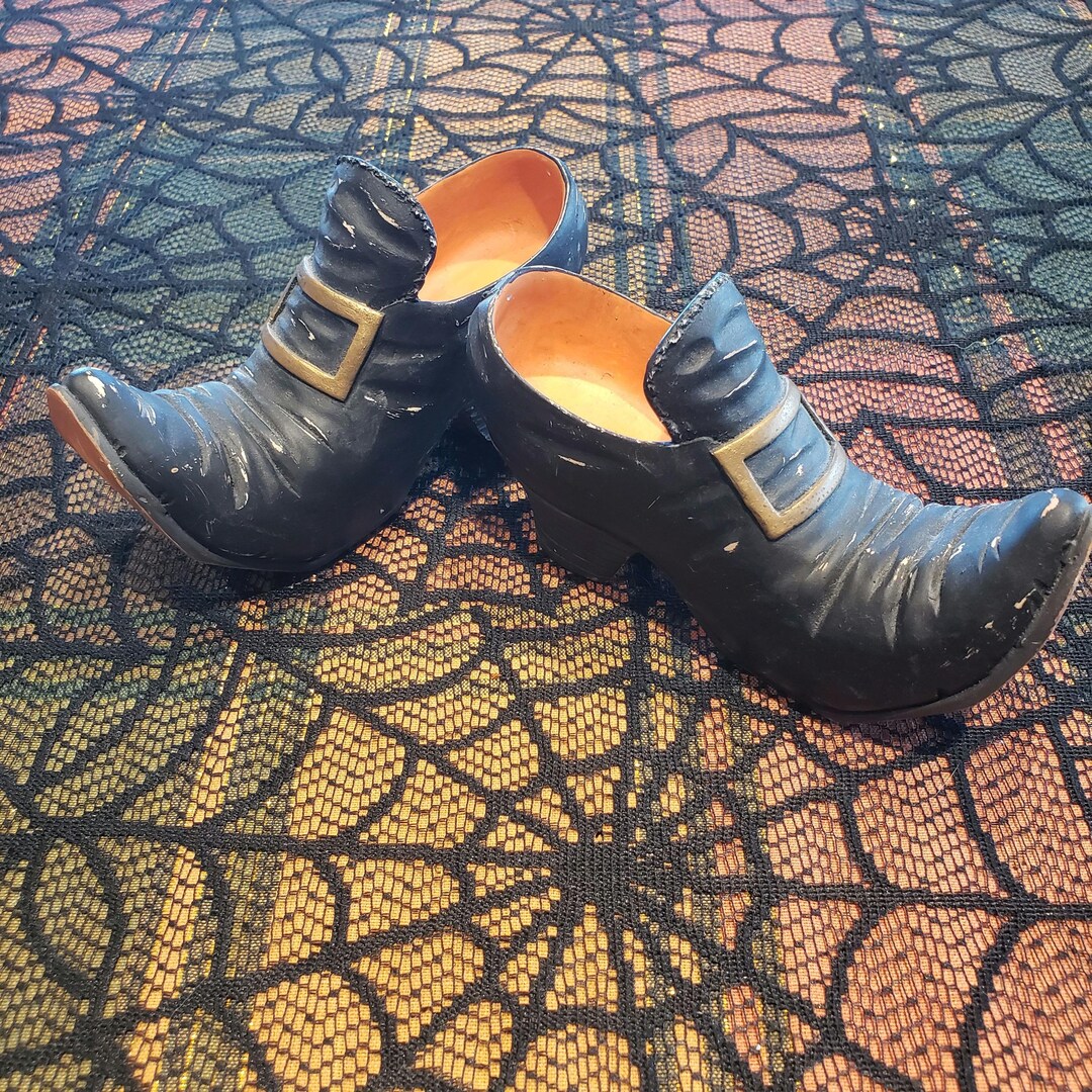 Vintage Halloween Witch Shoes - Etsy