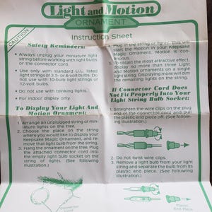 Vintage Christmas Ornament - Hallmark - Light and Motion - Etsy