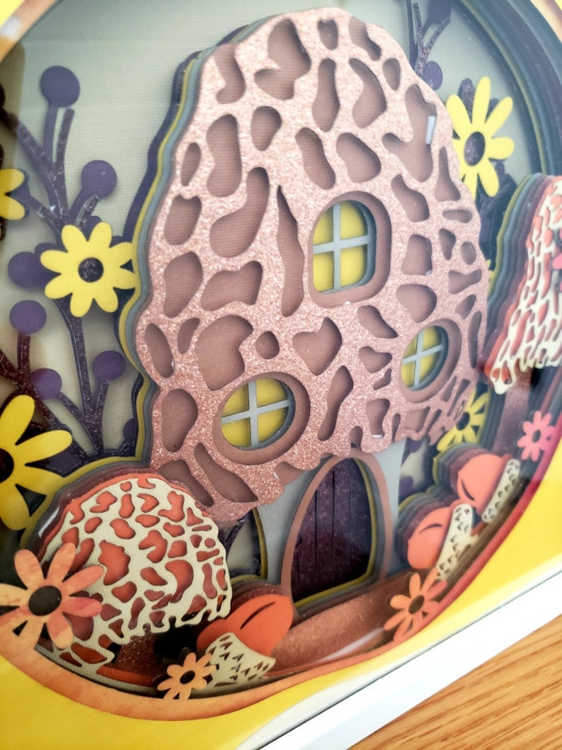 Diorama Shadow Box - Morel Mushroom House - Etsy