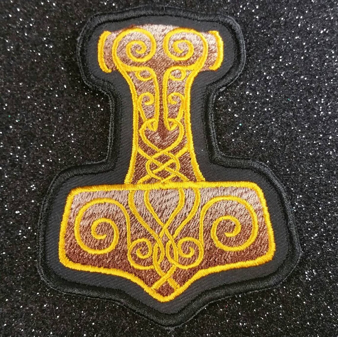 Mjolnir Thor's Hammer Viking Norse Patch Biker Leather | Etsy UK