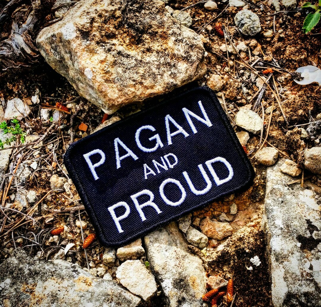 Pagan and Proud Patch Sew on Embroidered Biker Heathen Wiccan - Etsy