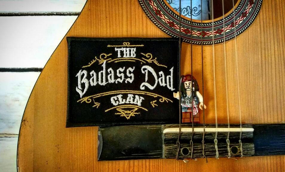 Badass Dad Clan Embroidered Father Badge Parent Patch Biker Punk - Etsy