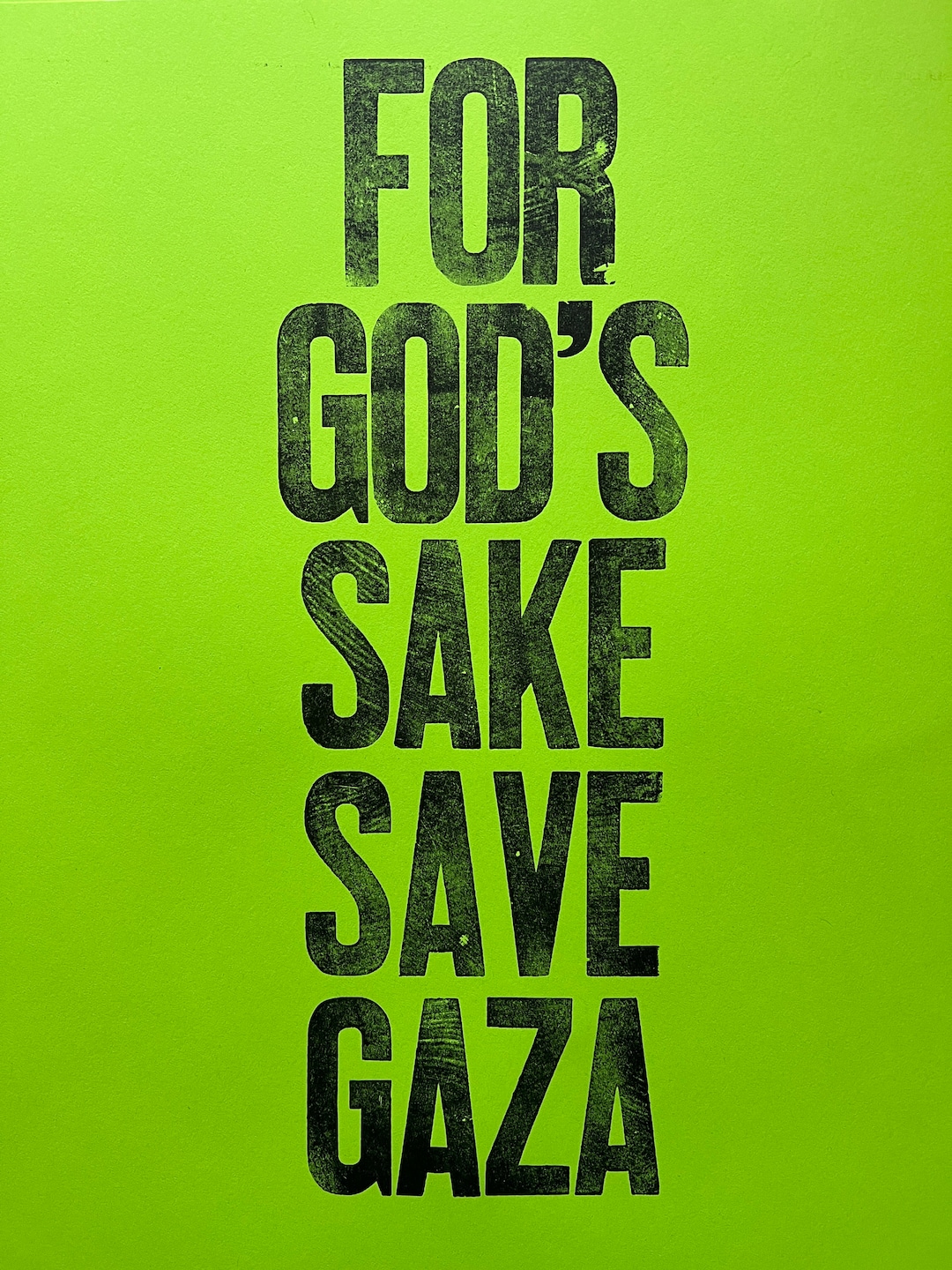 Limited First Run for God's Sake Save Gaza - Etsy