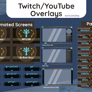 Zelda Botw Stream Package Bundle | Animated Screens | Overlays | Panels ...