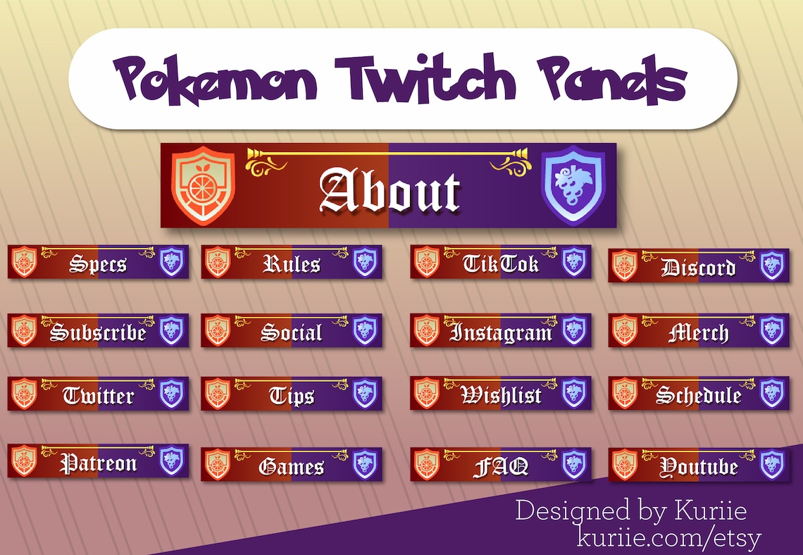 Pokémon Scarlet / Violet Stream Overlay Package | Animated Screens ...