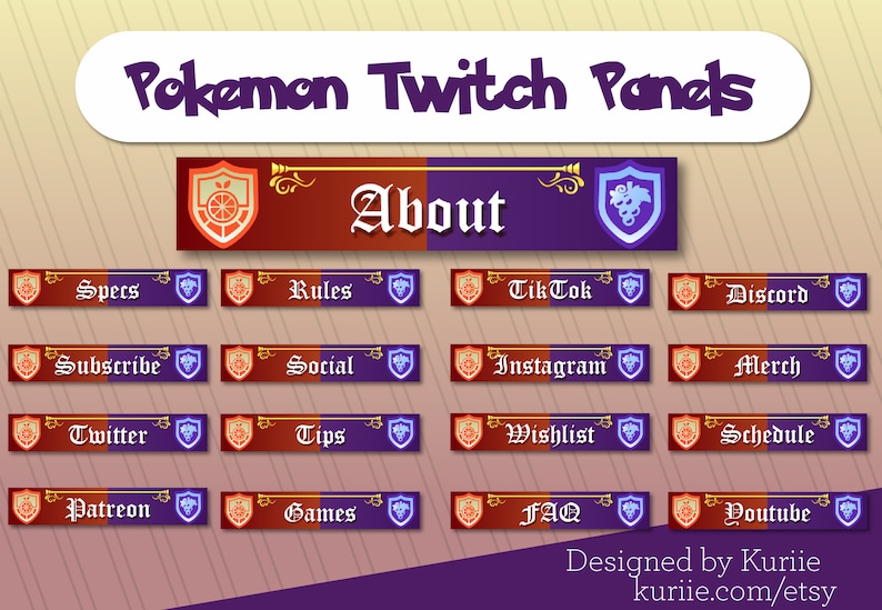 Pokémon Scarlet / Violet Stream Overlay Package | Animated Screens ...