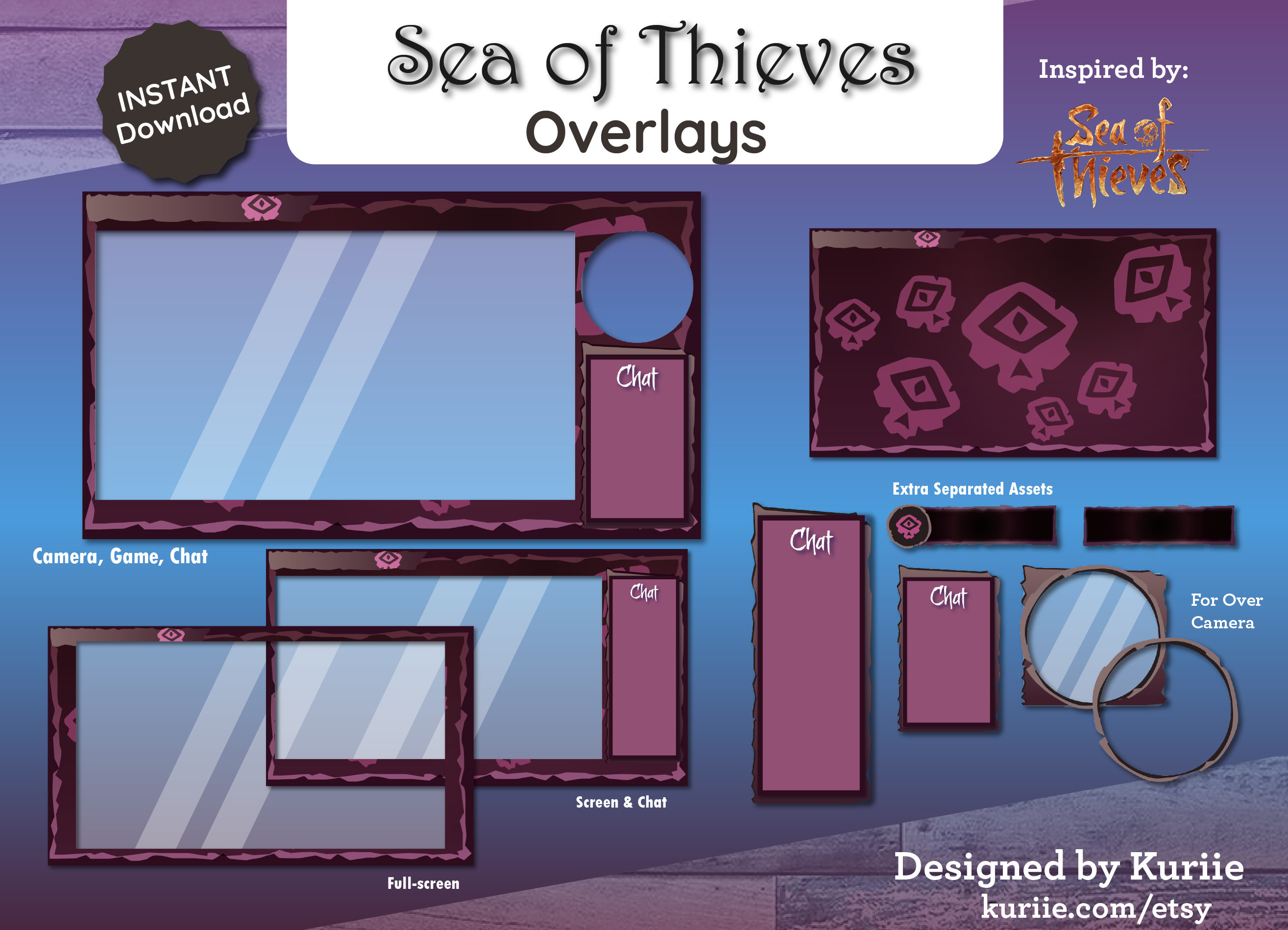 Order of Souls - Sea of Thieves Stream Overlays (& Extra Assets) | for ...