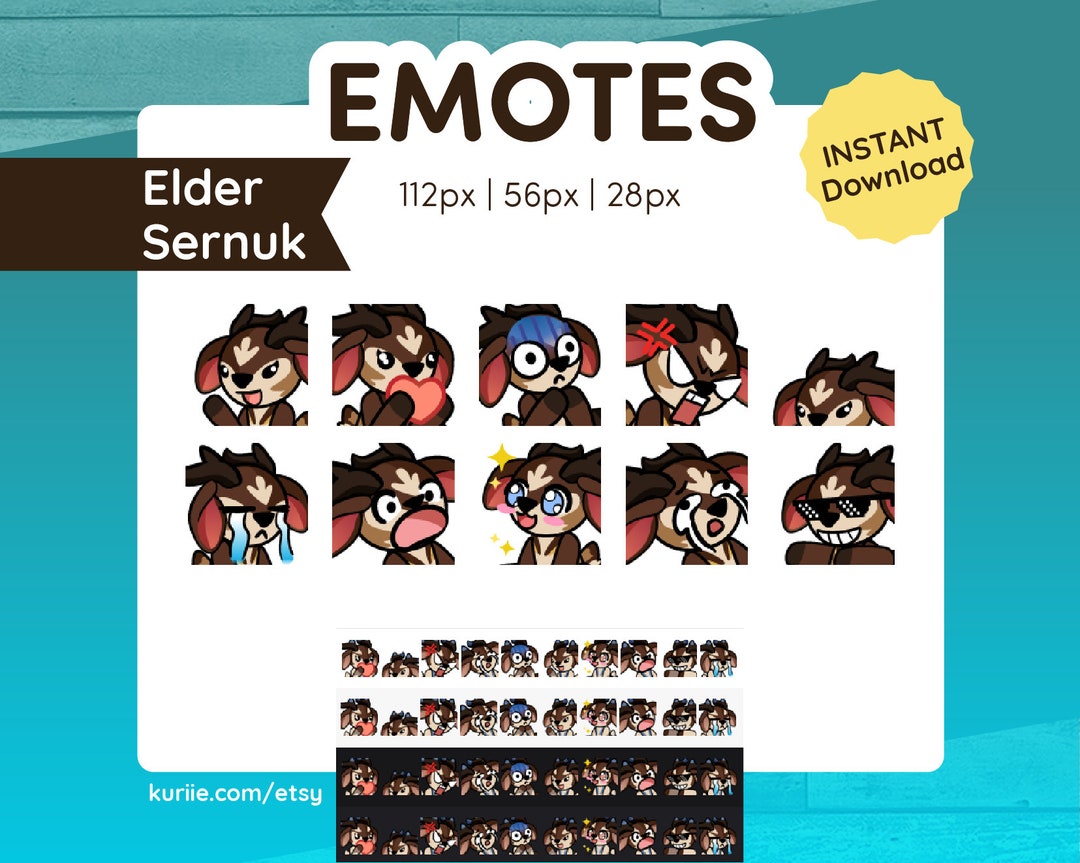 10 Elder Sernuk Emotes | Palia | Emotes BUNDLE | for Twitch / Youtube ...