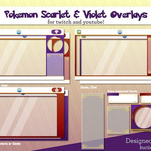 Pokémon Scarlet / Violet Stream Overlay Package | Animated Screens ...