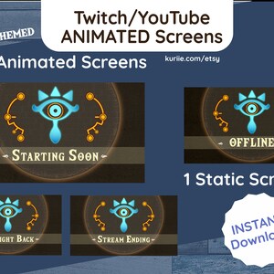 Zelda Breath of the Wild (botw) Animated Screens for Livestreams + 1 ...