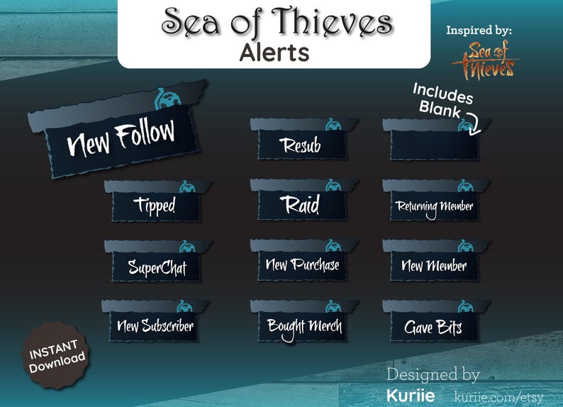 Merchant Guild -sea of Thieves Stream Package Bundle | Animated Screens ...