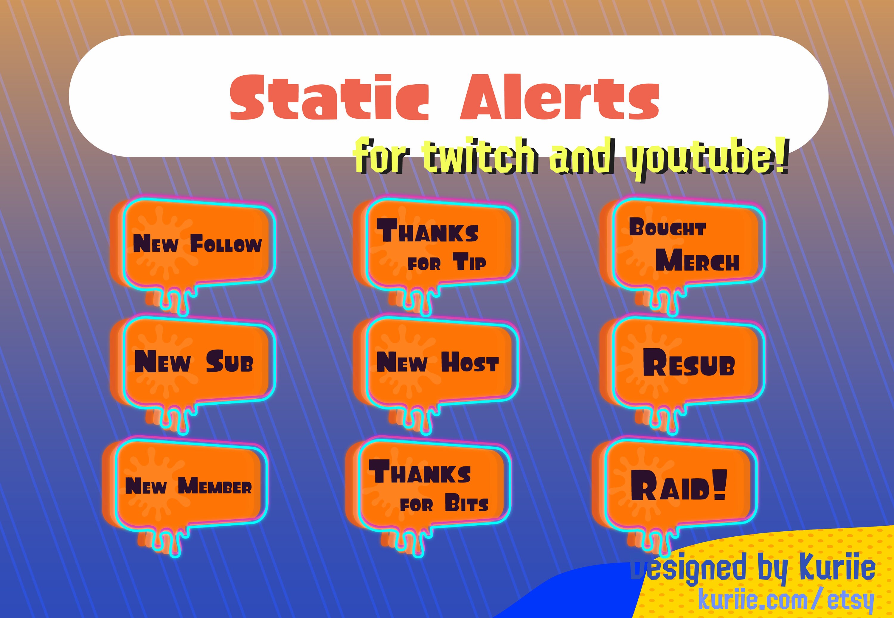 Splatoon 3 Stream Overlay Package | Animated Screens | Overlays ...