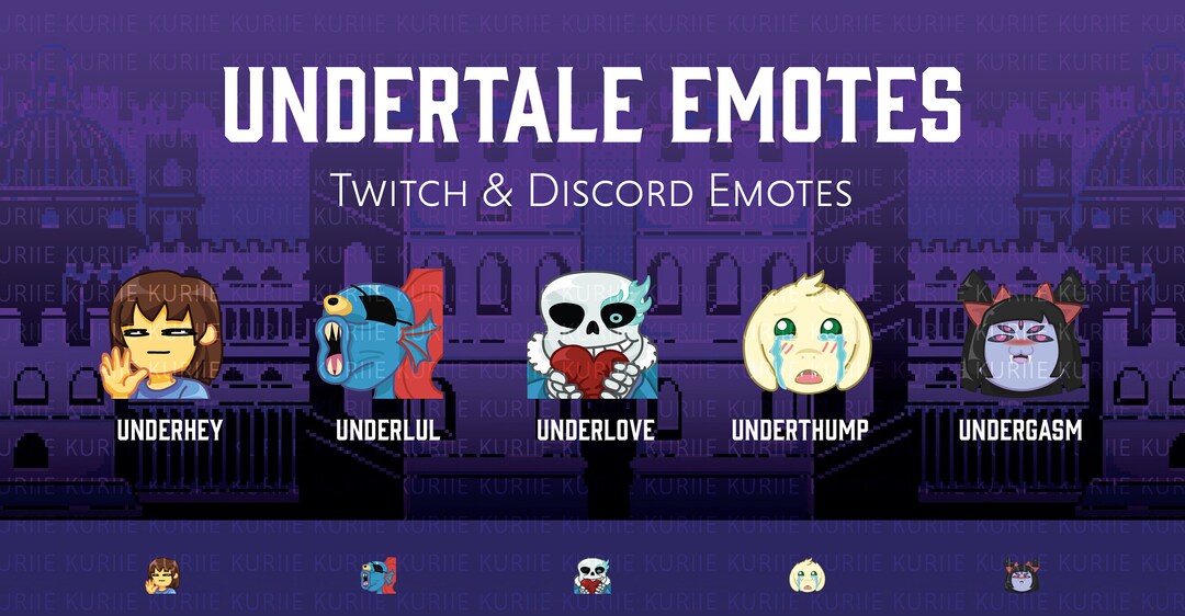 Twitch / Youtube / Discord Emotes - Undertale Bundle - INSTANT DOWNLOAD ...