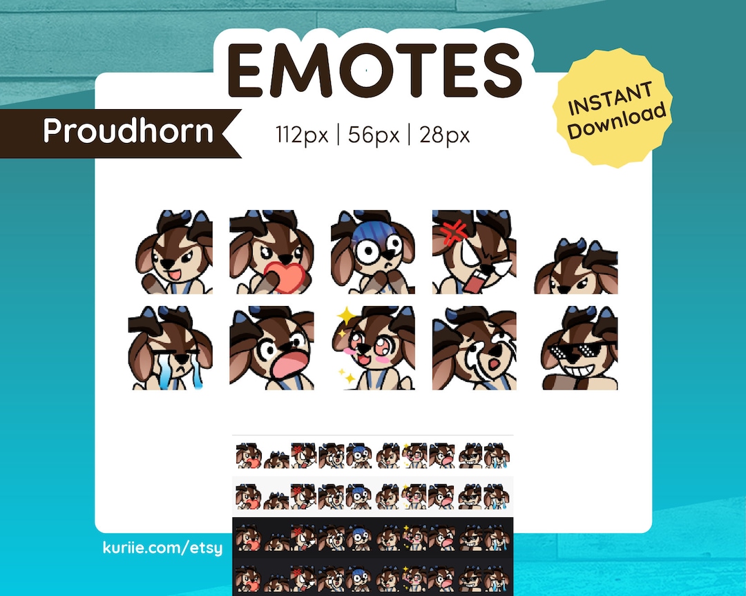 10 Proudhorn Sernuk Emotes | Palia | Emotes BUNDLE | for Twitch ...
