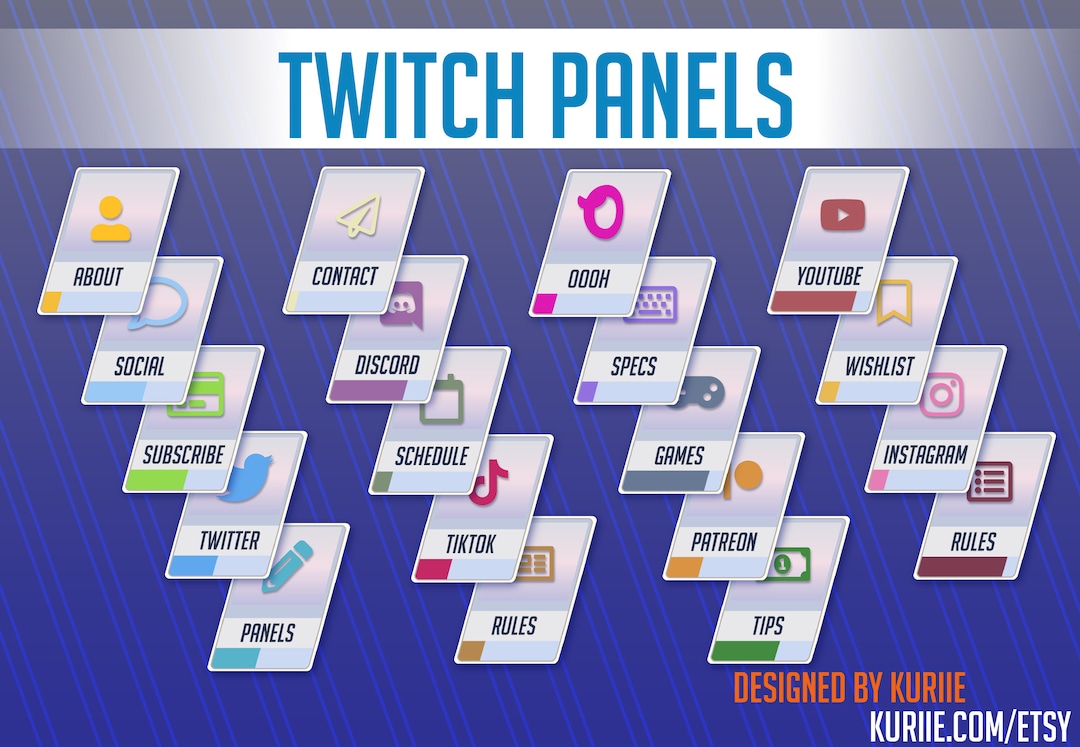18 Overwatch Twitch Panels - INSTANT DOWNLOAD! - Etsy