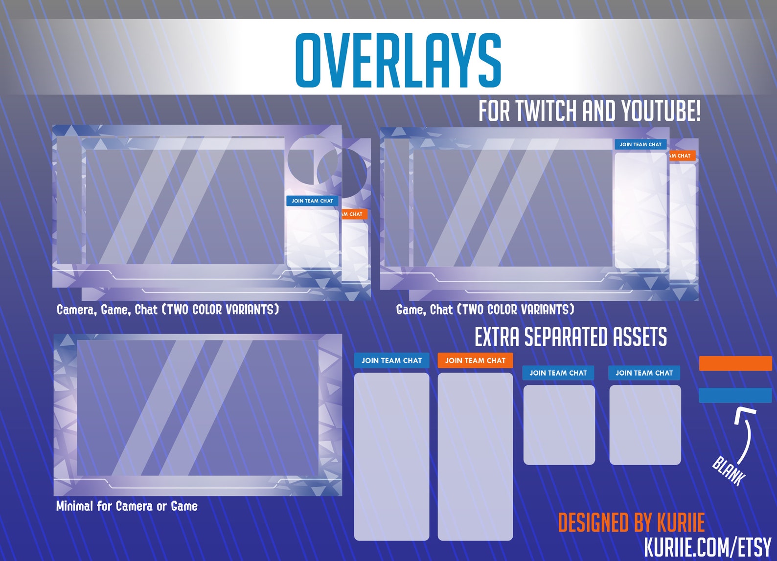 Overwatch Inspired Stream Overlays - INSTANT DOWNLOAD! - Etsy