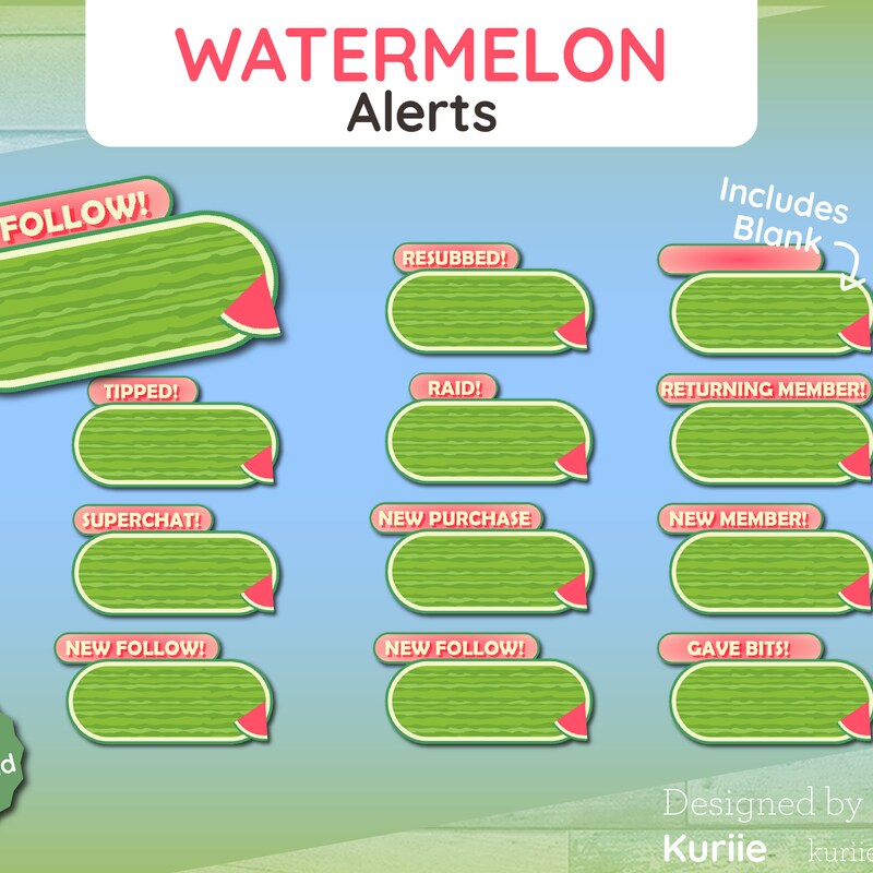 Melon Tubes Etsyde