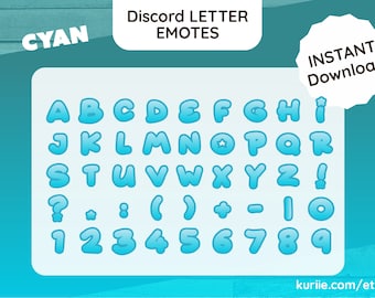 45 Discord LETTER Emotes -purple Starry Design - INSTANT DOWNLOAD - Etsy