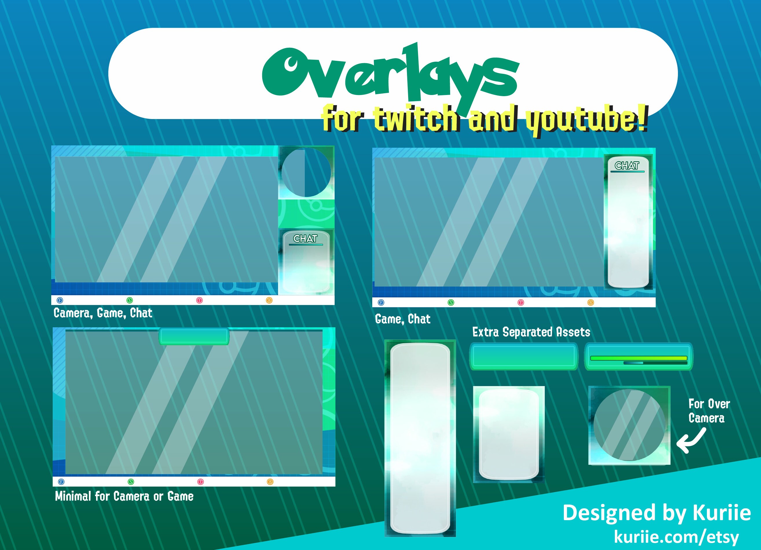 Pokemon Let's Go! Stream Overlay Package | Animated Screens | Overlays ...