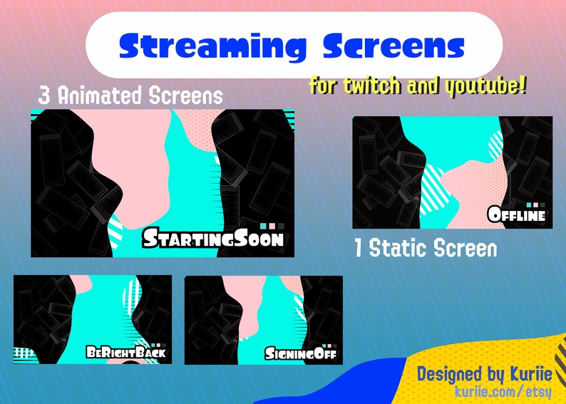 Splatoon Animated Screens for Livestreams + 1 Static Offline Screen ...