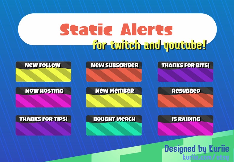 Splatoon Stream Overlay Package | Animated Screens | Overlays | Panels ...