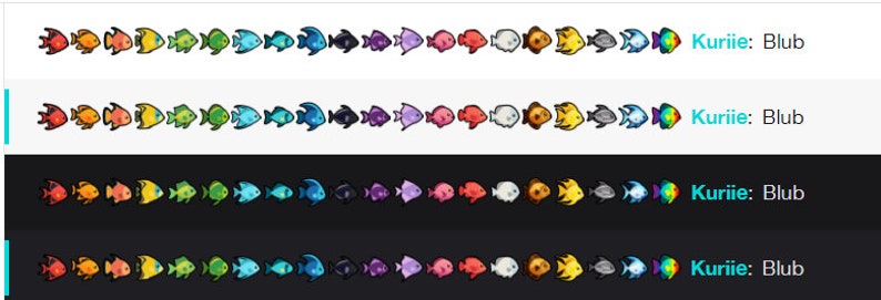 19 UNIQUE Tropical Fish Sub / Bit Badges - INSTANT DOWNLOAD! | Aquarium ...