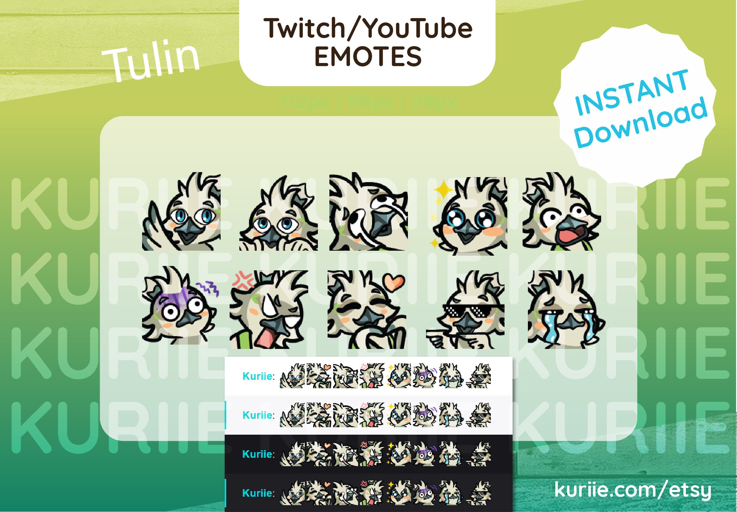 10 Tulin Tears of the Kingdom | Emotes BUNDLE | for Twitch / Youtube ...