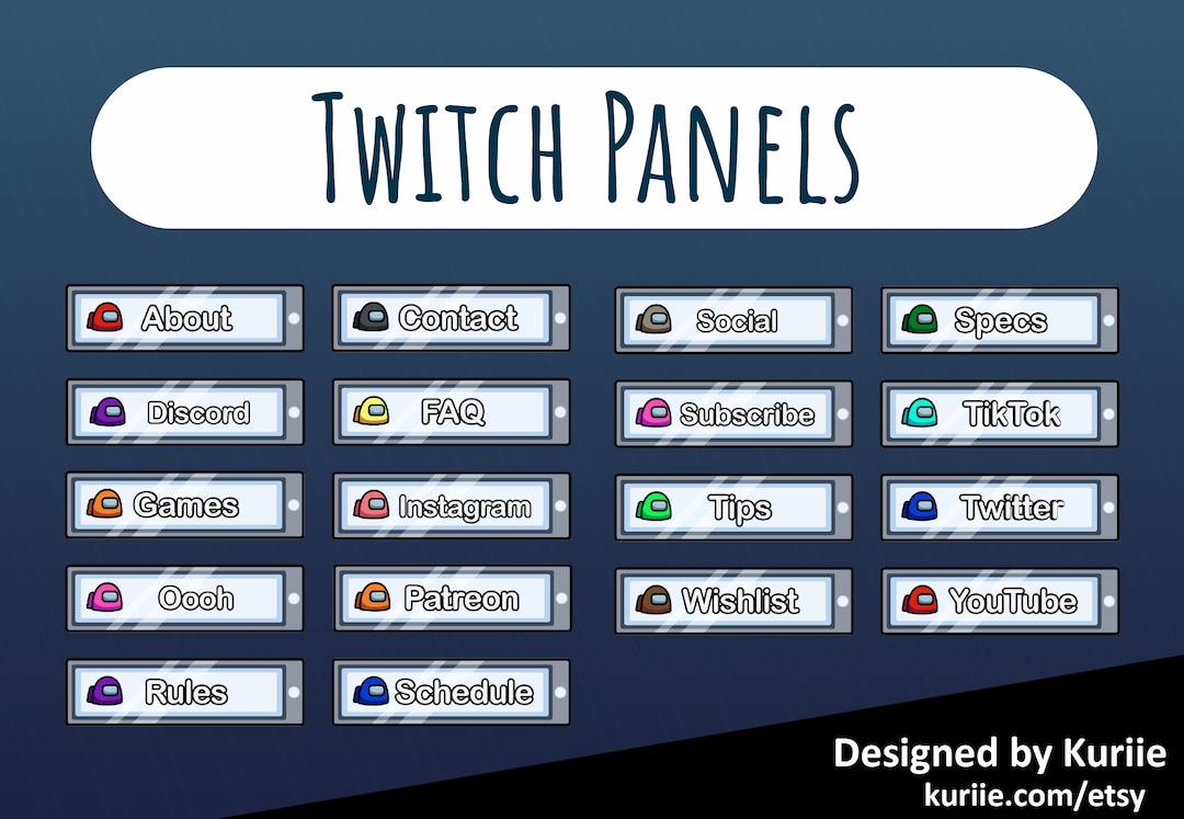 18 Among Us Style Panels - INSTANT DOWNLOAD! - Etsy