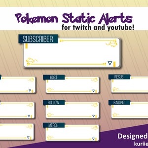 Pokémon Scarlet / Violet Stream Overlay Package | Animated Screens ...