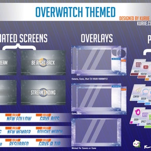 Overwatch! Stream Overlay Package | Animated Screens | Overlays ...