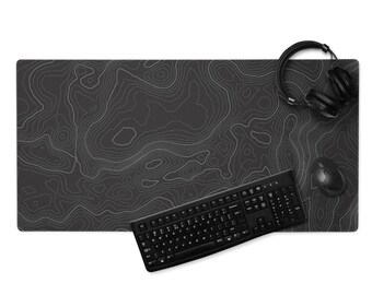 Topographic Desk Mat, 3D Mouse Pad, Mountain Earth Topography Mousepad ...