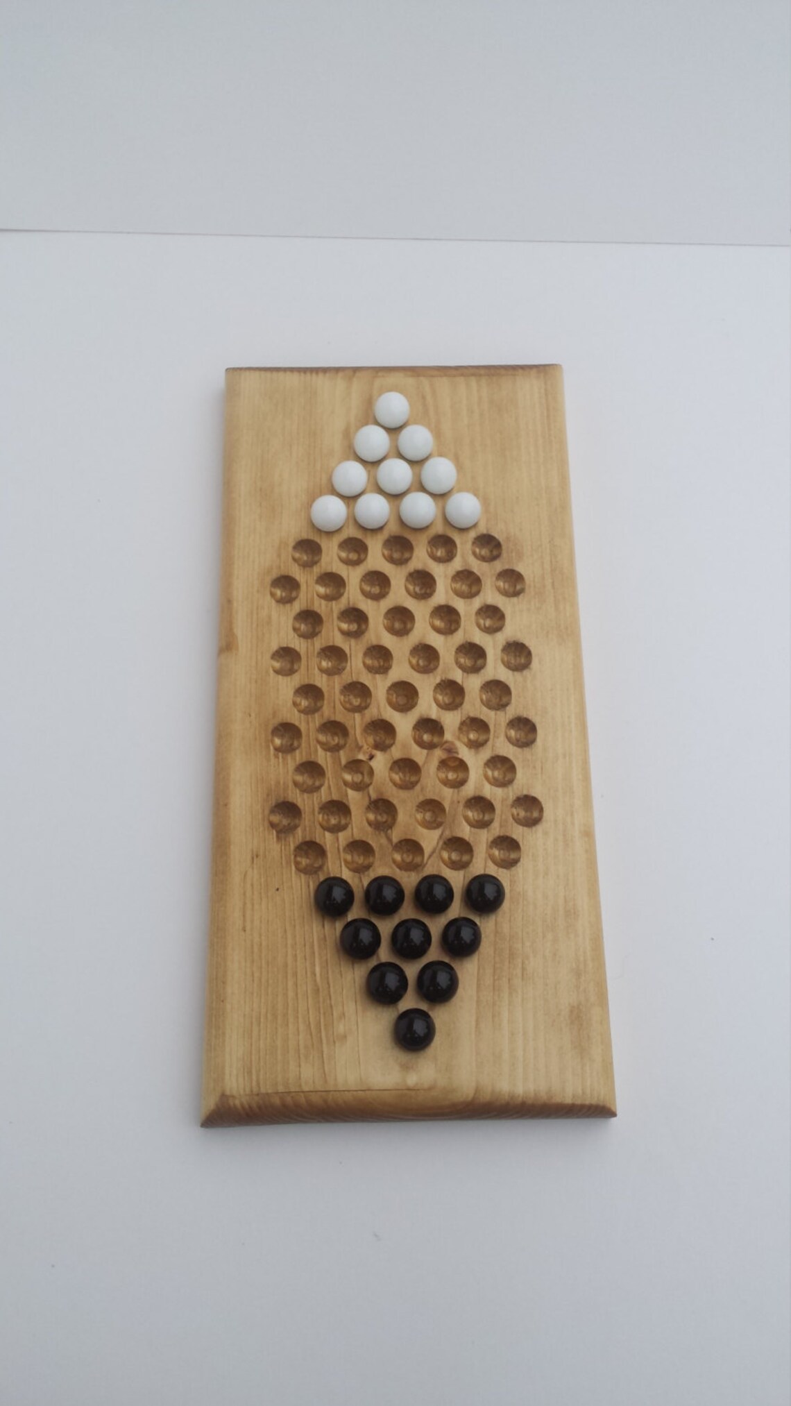 Two Player Chinese Checkers Board With Marbles - Etsy