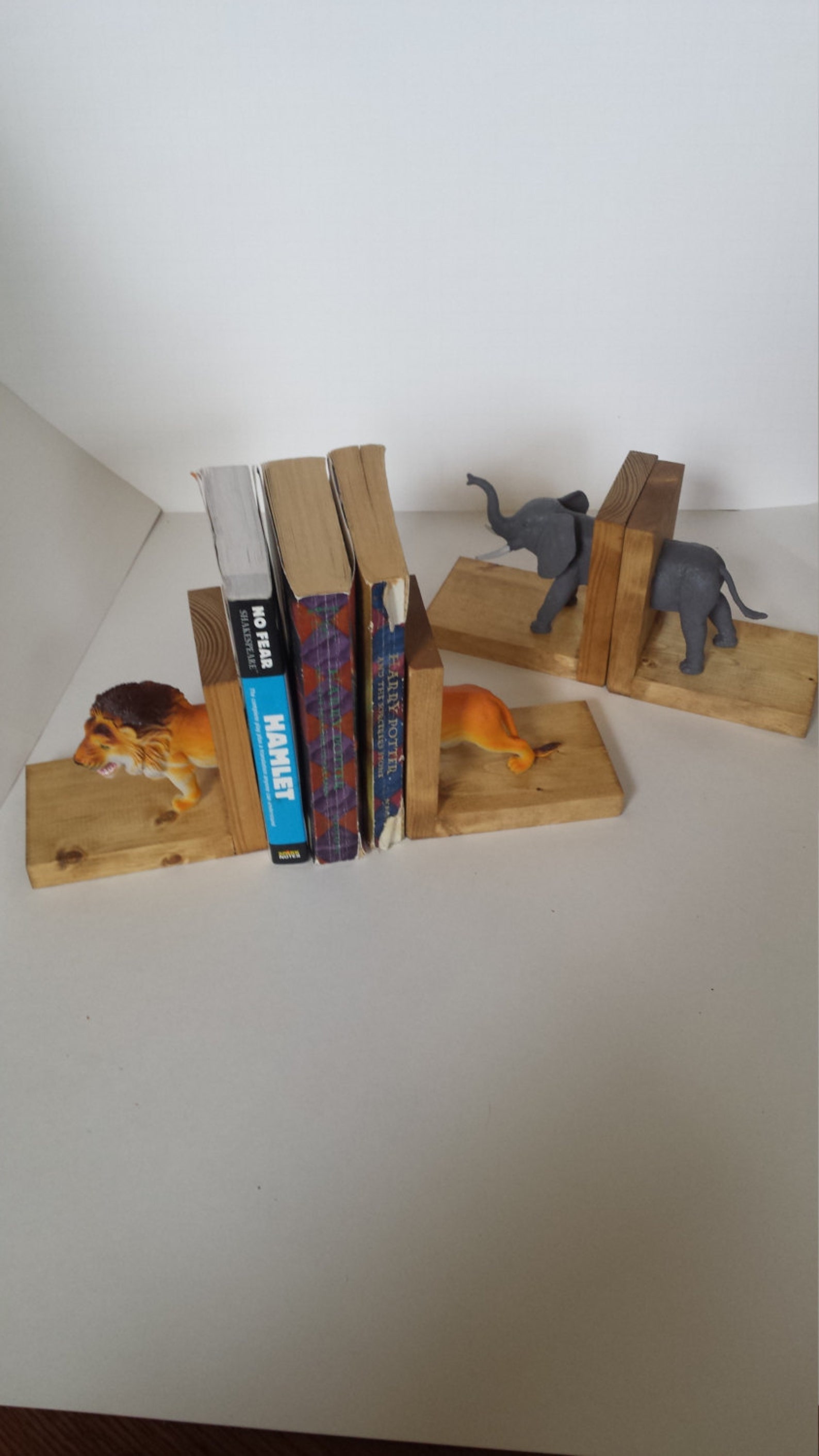 Safari Animal Bookend - Etsy