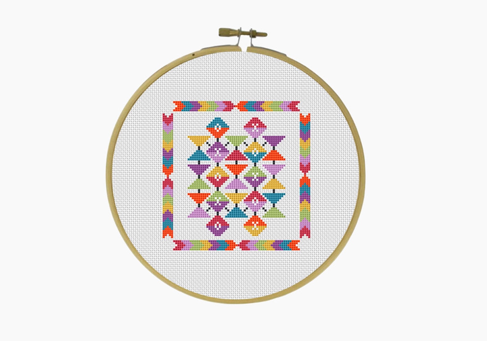 Cross Stitch Pattern, Modern Cross Stitch, GEOMETRIC AZTEC Cross Stitch ...